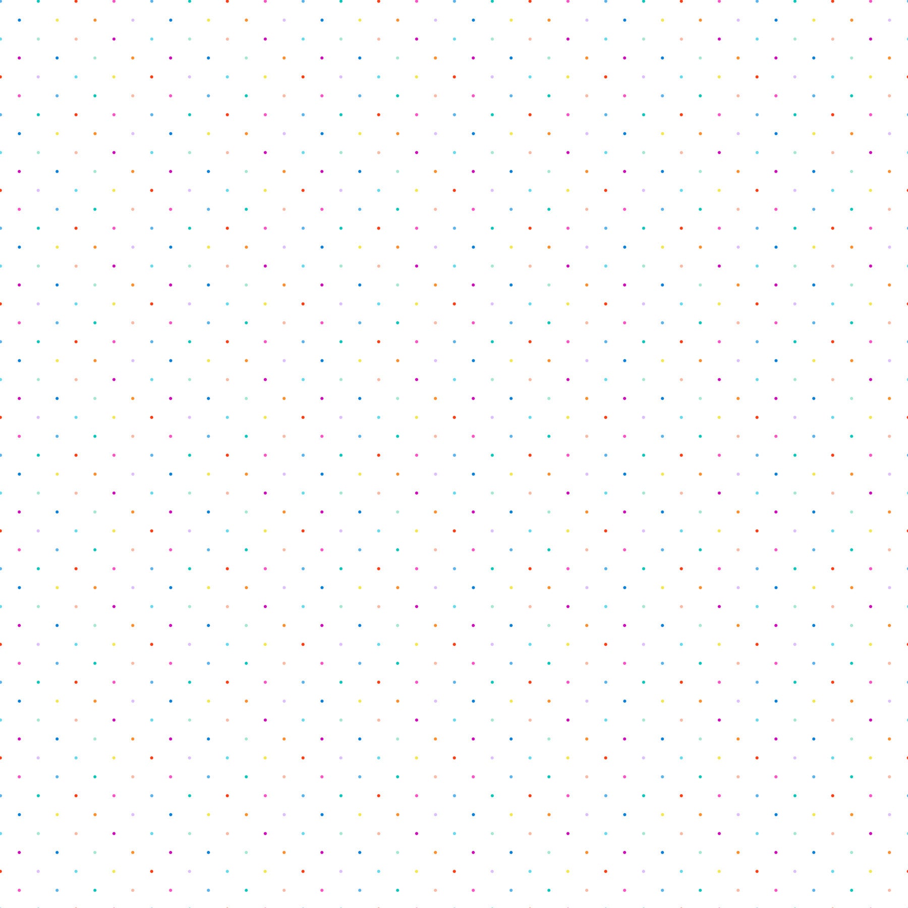 Dovetail 92026-10 Ditsy Dots White Multi