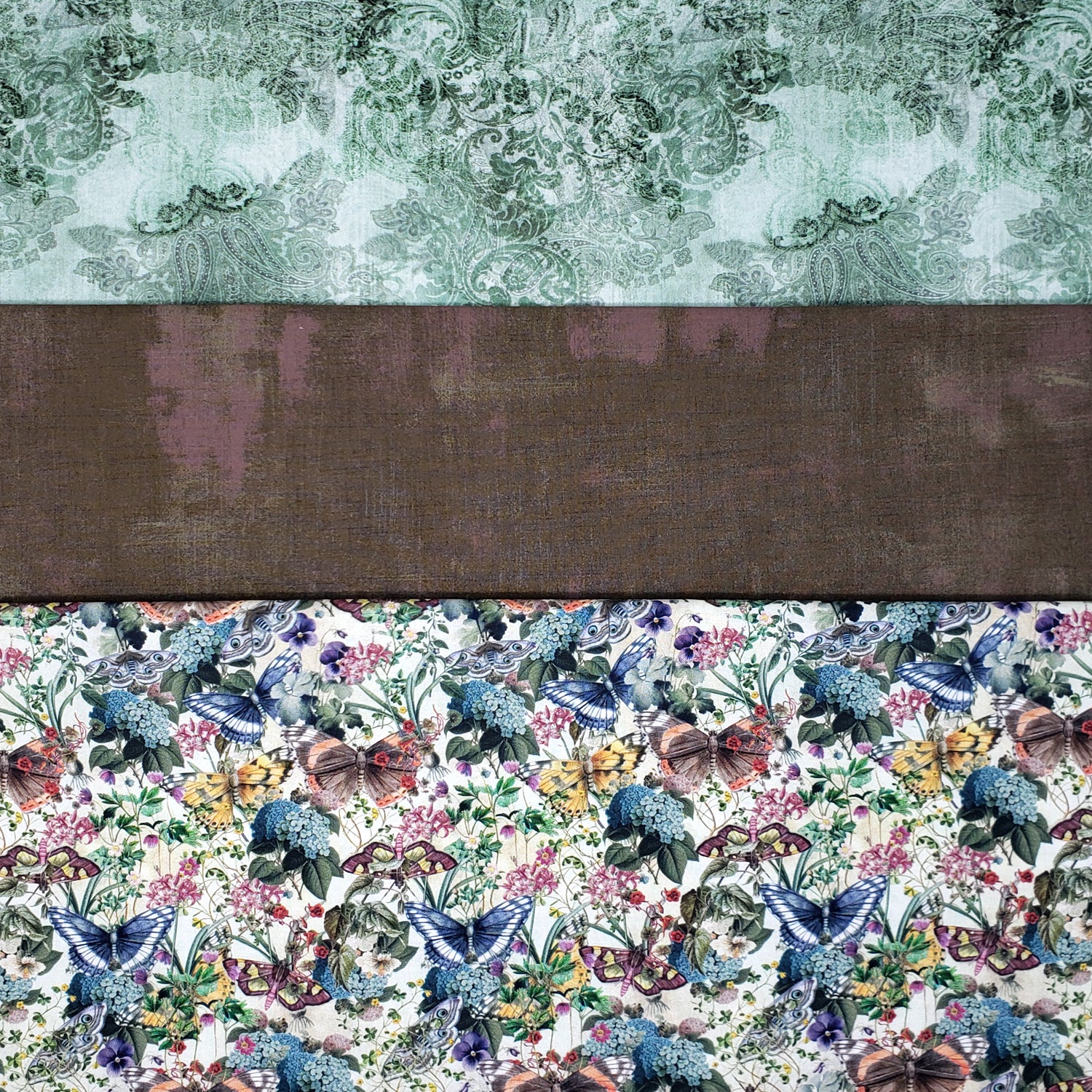 3 Yard Fabric Bundle for Fabric Café Books/Patterns - Botanica (Printe