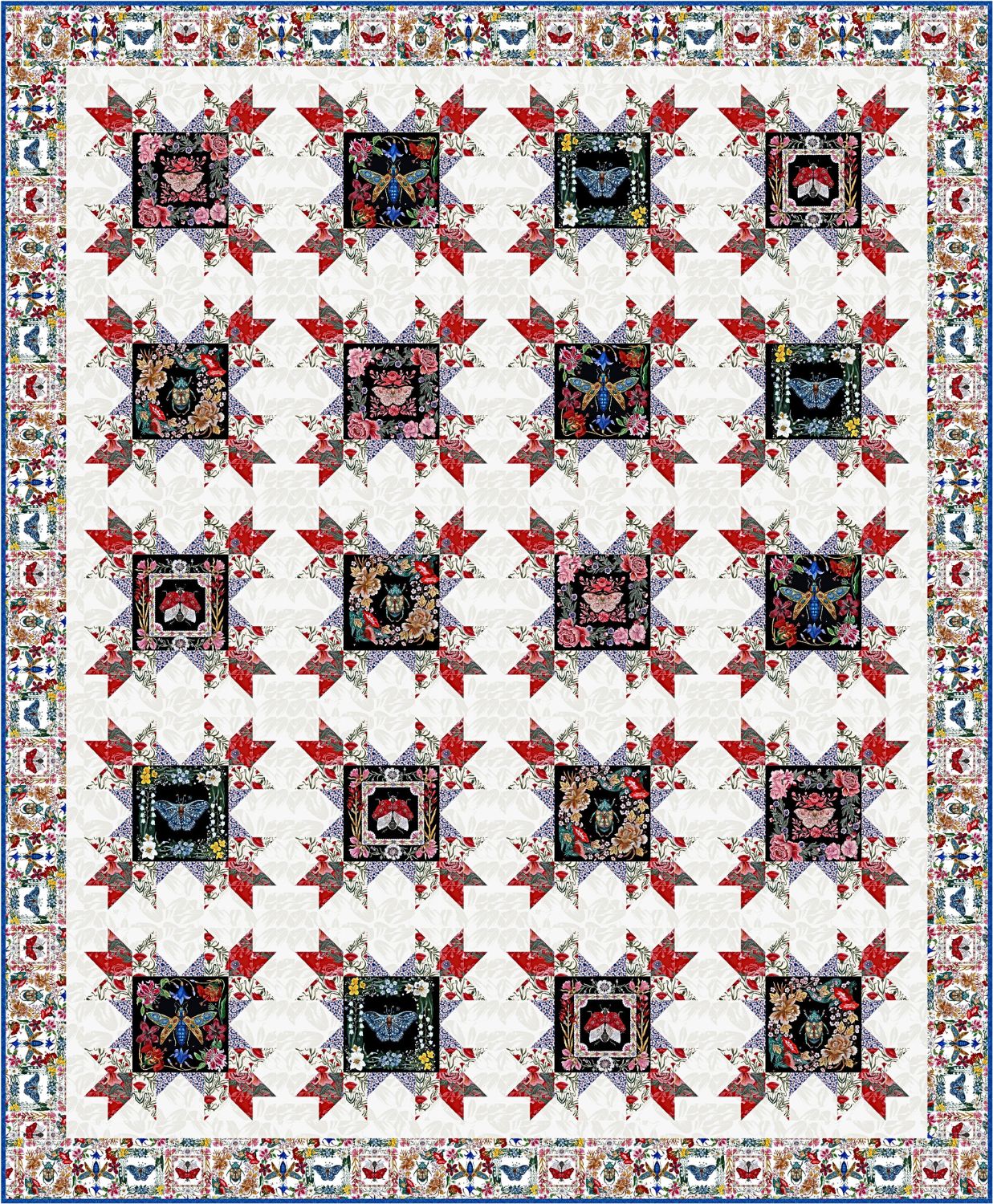 Elegant Wings Free PDF Quilt Pattern