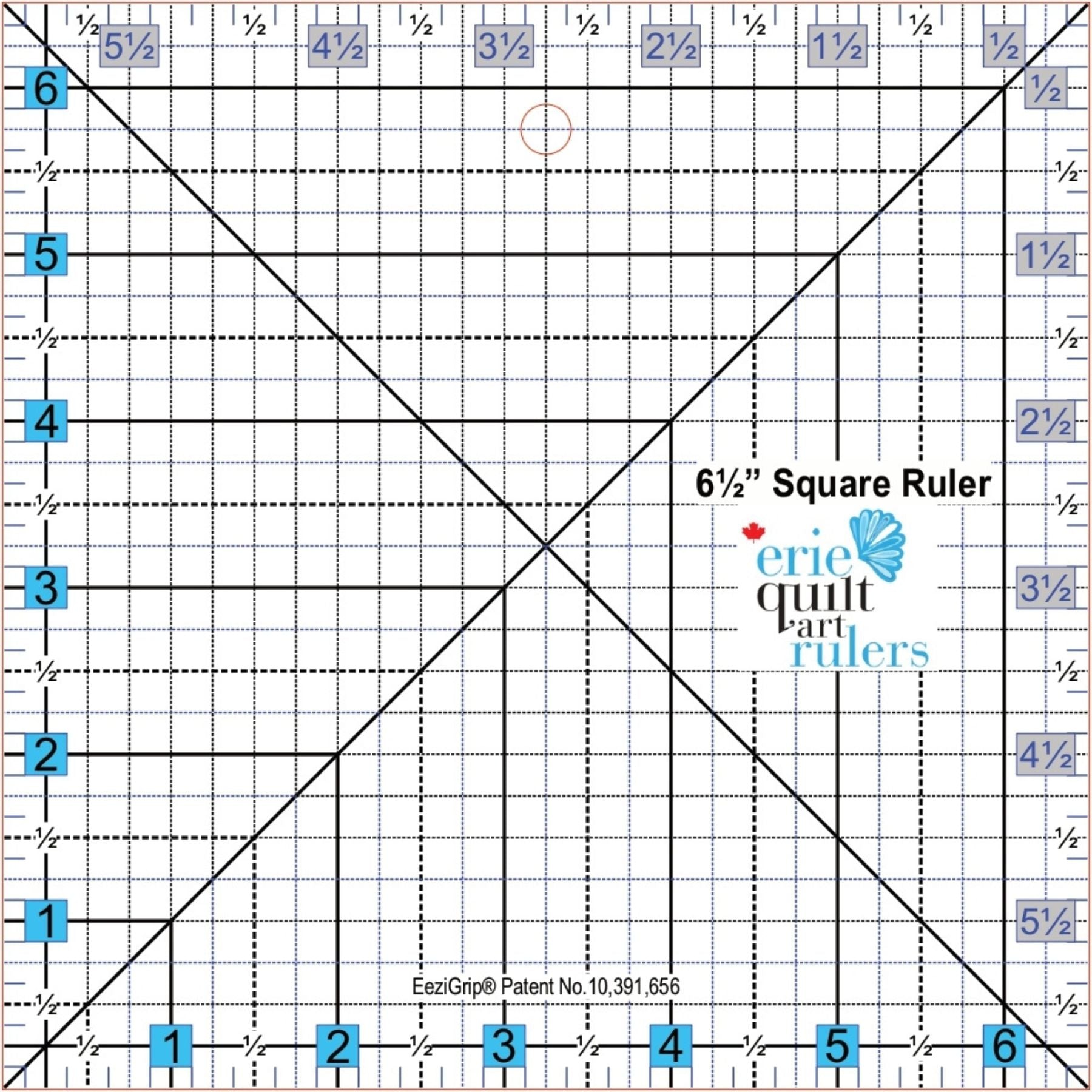 Erie Quilt Art 6.5 Inch X 6.5 Inch Ruler (By Special Order: Read descr