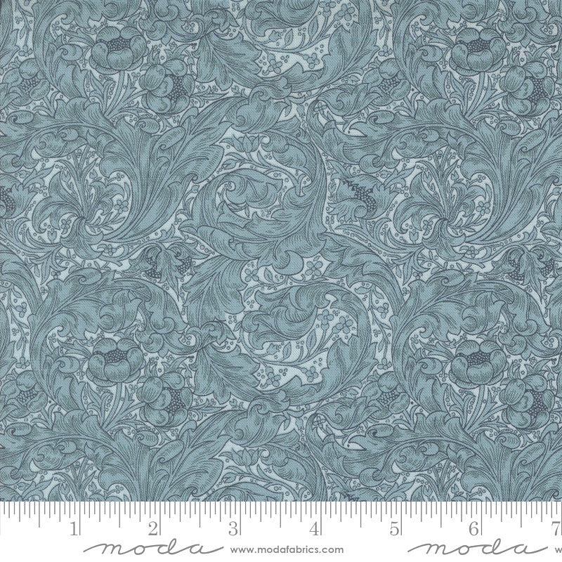 Morris Manor 8394-13 Sky Bachelors Button - Fat Quarter