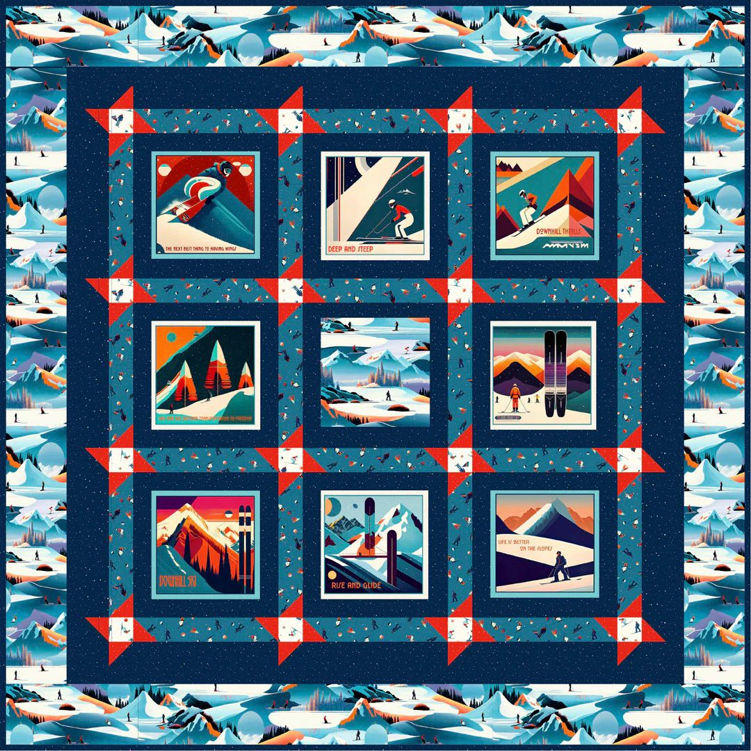 Ski Run Quilt Free PDF Quilt Pattern