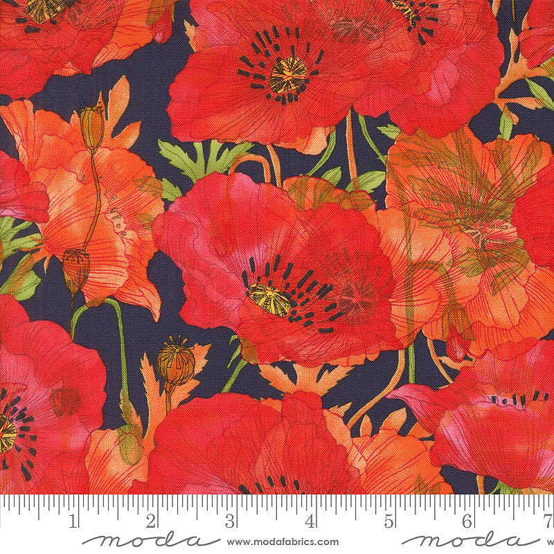 Superbloom 48781-16 Indigo Poppy - Fat Quarter