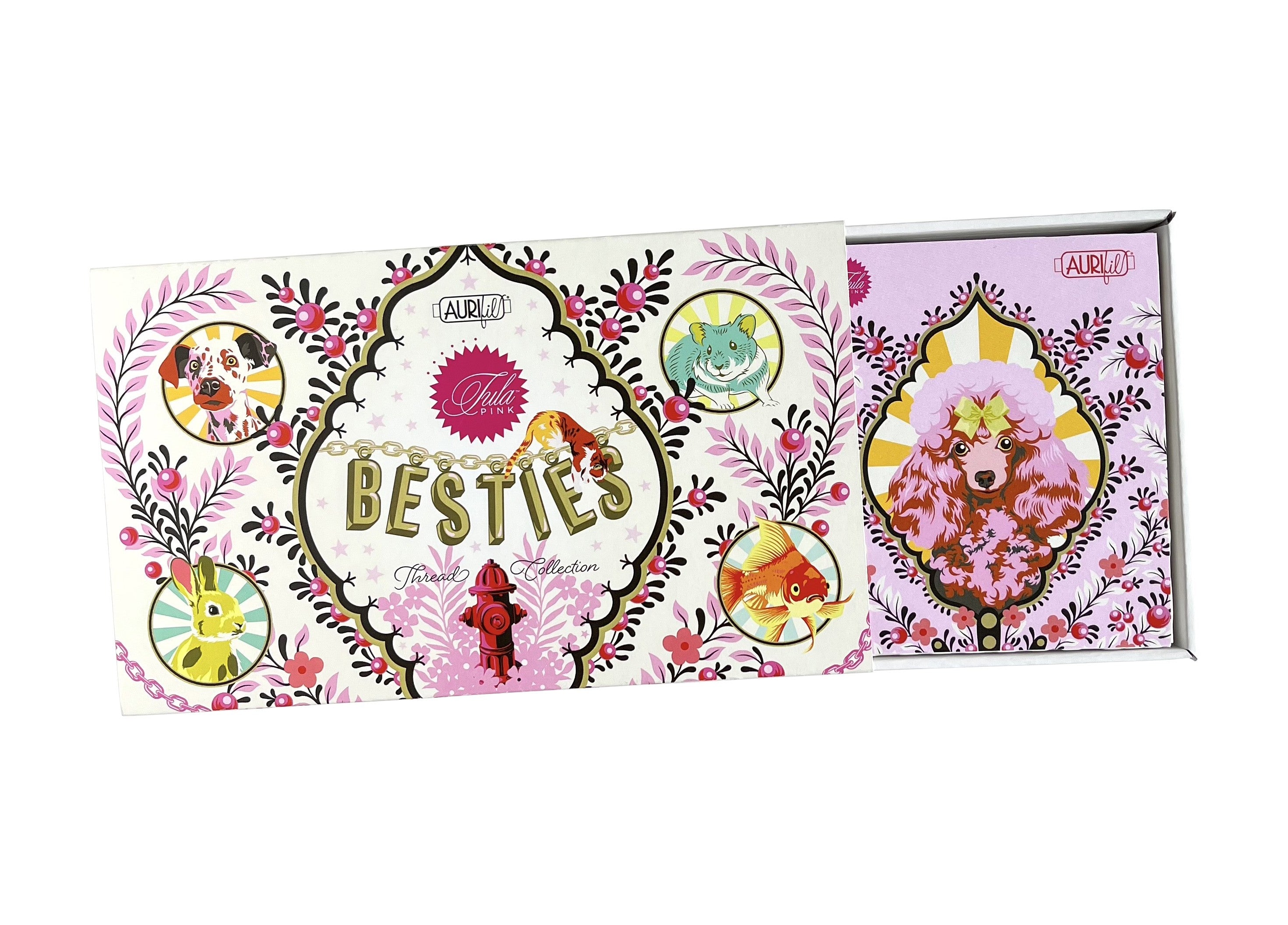 Tula Pink Besties 20 Small Spool Thread Collection