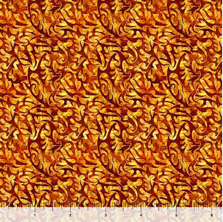 Wizards and Warriors 30243-S Amber Flame Geo - Fat Quarter