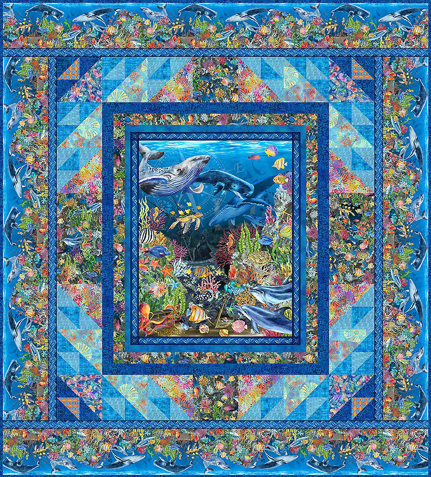 Calypso II - Blue Quilt Kit