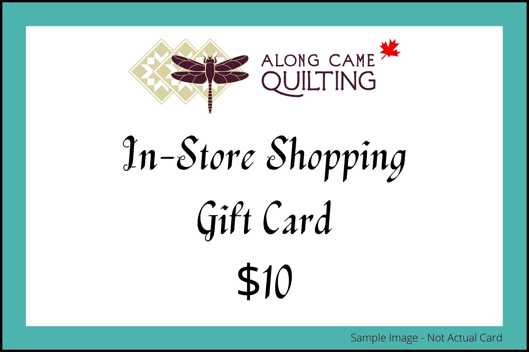 In-Store Shopping Physical Gift Card - Please read description for ful